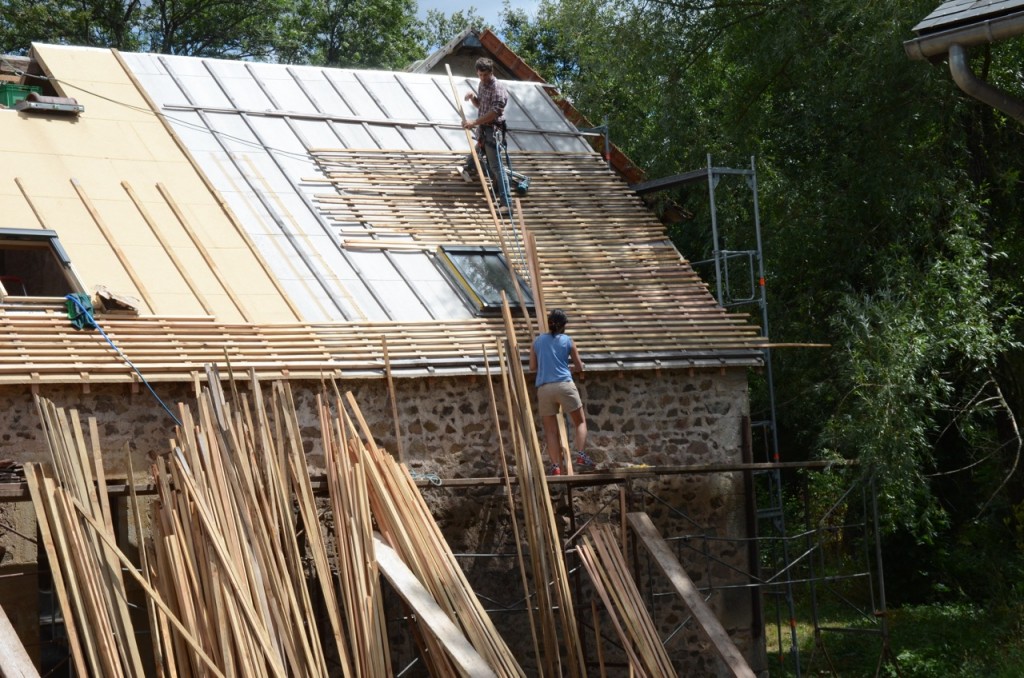 Lattage de la longère | Moulin du Guidon